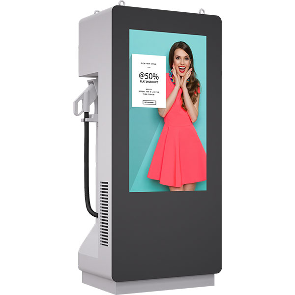 DC350MAX - 60kW/80kW floor-stand DC Charging Station with 55” Digital ...