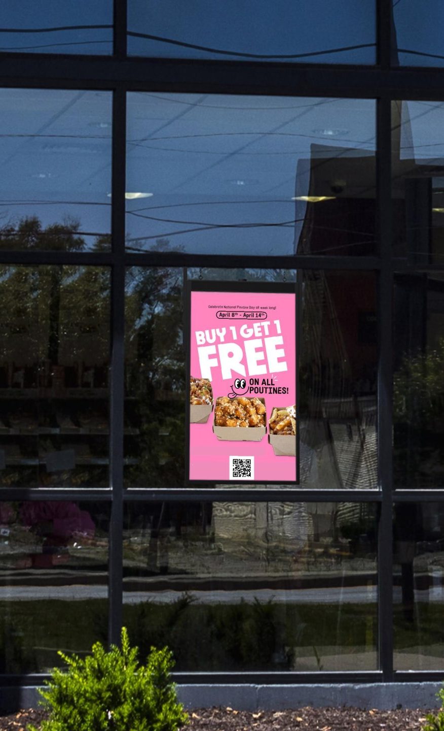 W Series: Dual-Sided High Brightness Window Display for Business - Eflyn