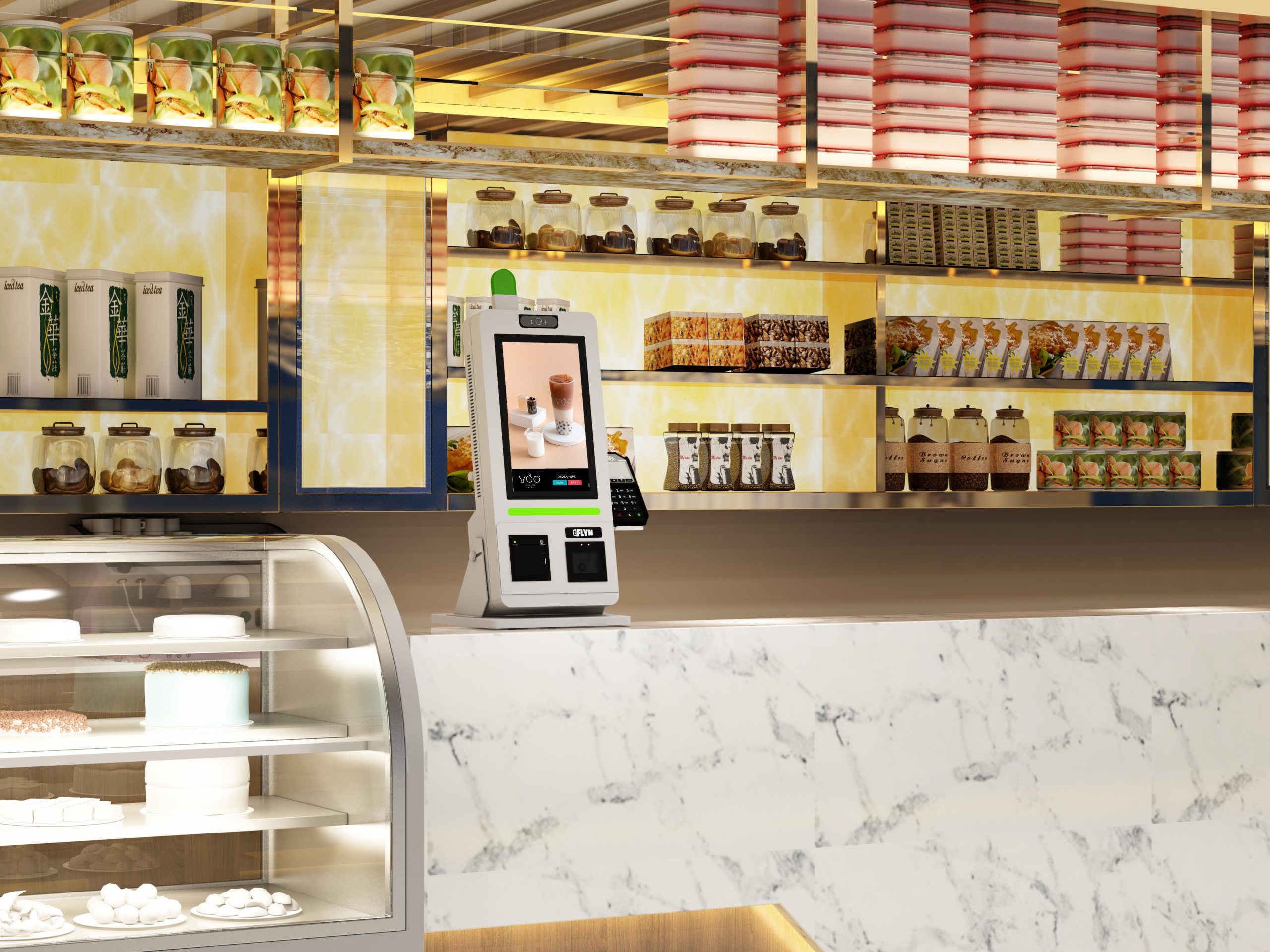 15.6" Quioscos de autoservicio para restaurantes de comida rápida - Eflyn